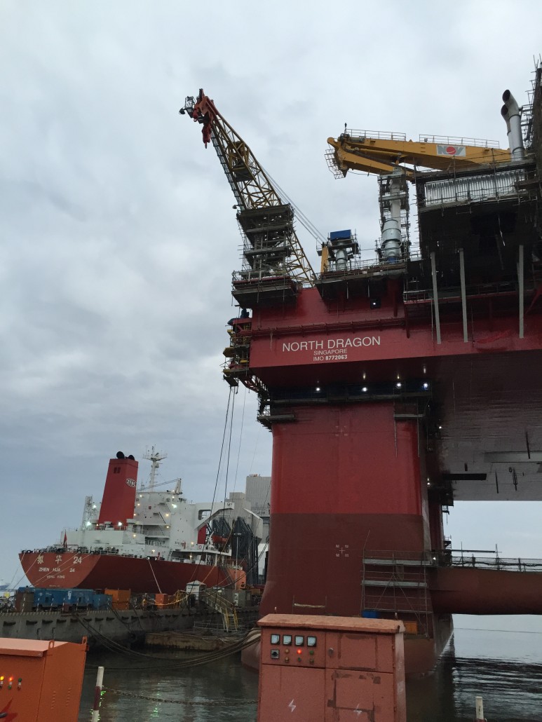 North Dragon DES safely arrived Yantai 1st of April – North Sea Rigs